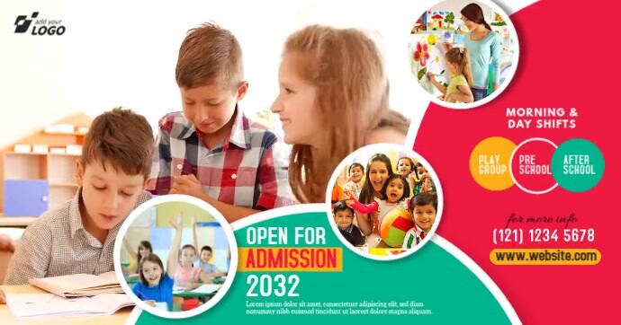 Junior School Admission Open Advert Template | PosterMyWall