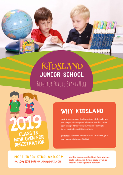Junior School Flyer Template | PosterMyWall