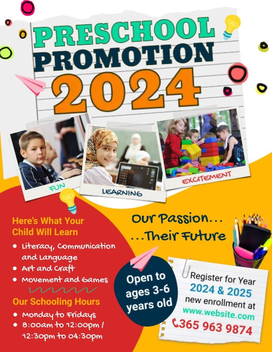 Junior School Promotion Flyer Template | PosterMyWall