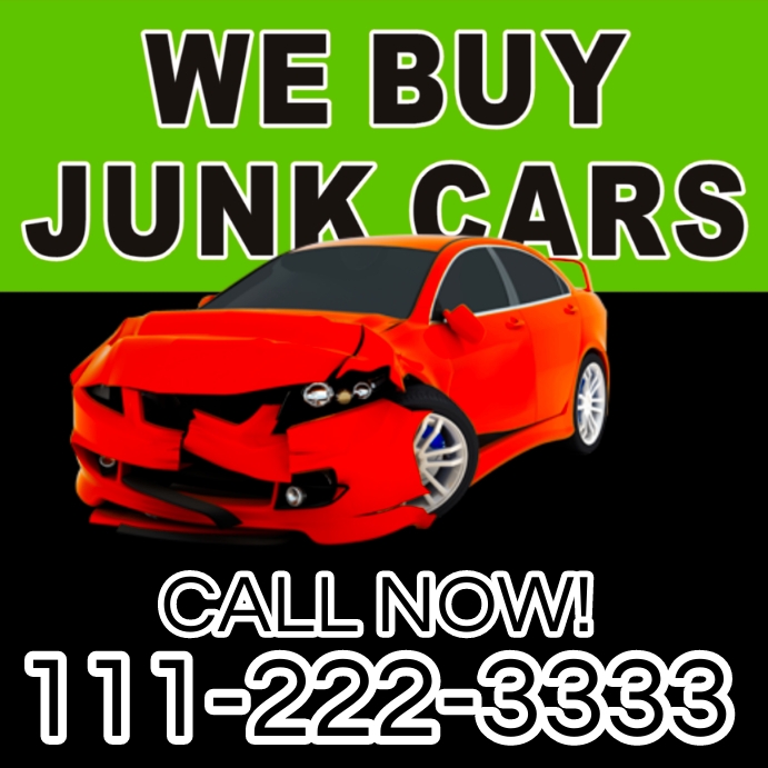 Junk Cars Flyer template | PosterMyWall