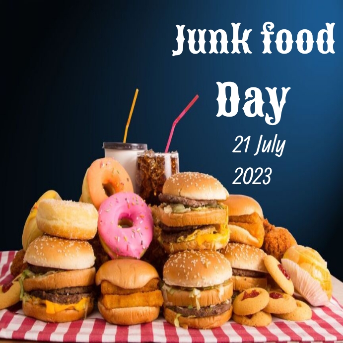 Junk food day Template | PosterMyWall