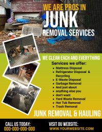 Junk removal flyer Template | PosterMyWall