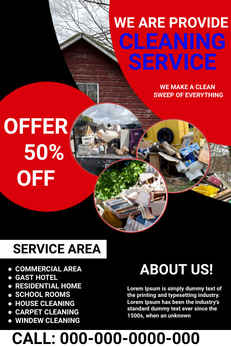 JUNK REMOVAL FLYER Template | PosterMyWall