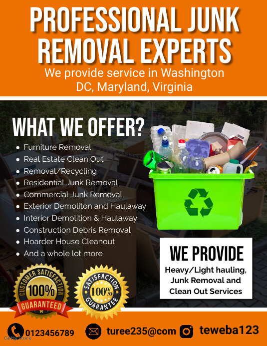 Copy of junk removal flyers | PosterMyWall