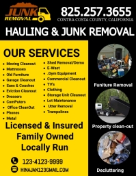 junk removal flyer Template | PosterMyWall