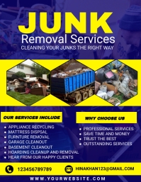 Junk Removal Services flyer,cleaning service Template | PosterMyWall