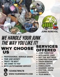 Junk Removal Services flyer,cleaning service Template | PosterMyWall
