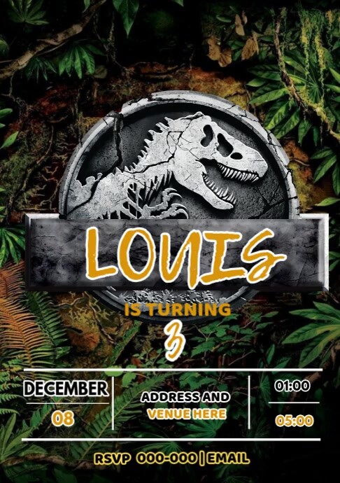 JURASSIC PARK Template | PosterMyWall