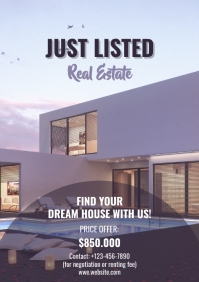 Just Listed Banner Template | PosterMyWall