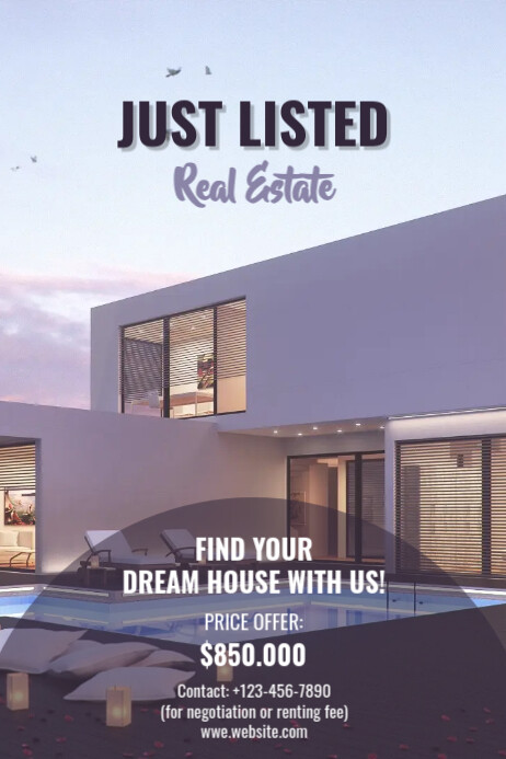 Just Listed Banner Template | PosterMyWall