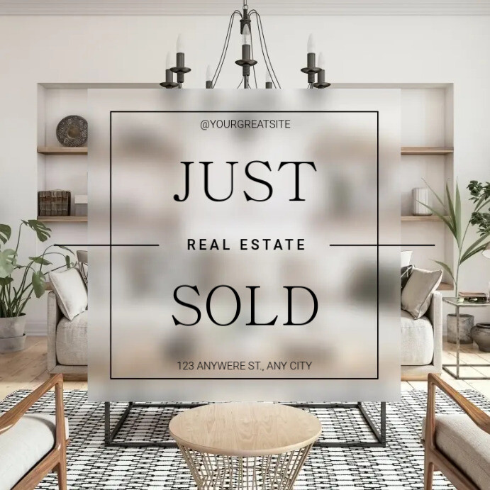Just Sold! Template | PosterMyWall