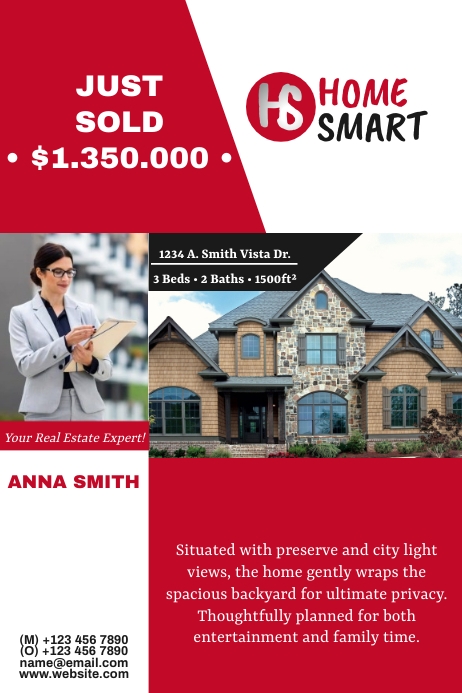 Just Sold Agent Poster Template | PosterMyWall