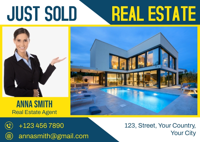 Just Sold Postcard Template | PosterMyWall