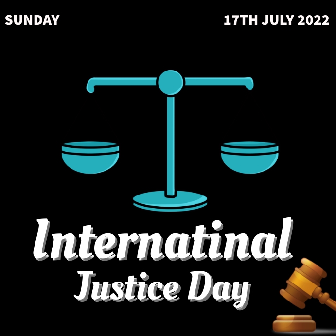 Justice day Template | PosterMyWall