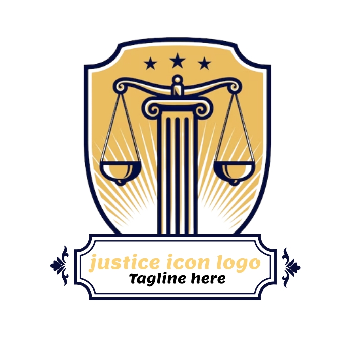 justice icon logo Template | PosterMyWall