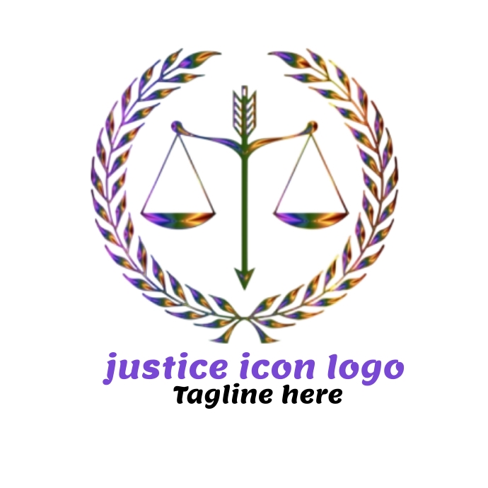 justice icon logo Template | PosterMyWall