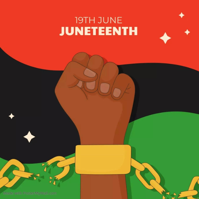 Juteenth 19 of June design poster Template | PosterMyWall
