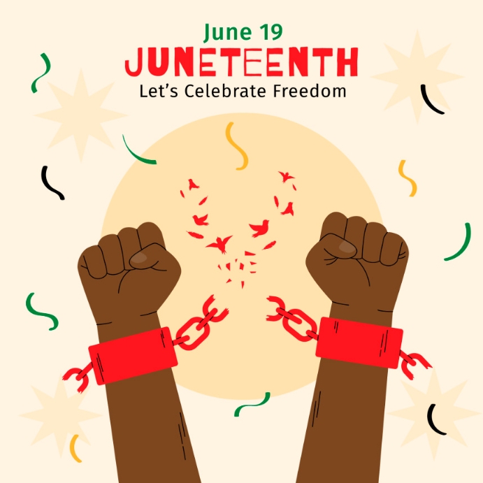 Juteenth 19 of June design poster Template | PosterMyWall