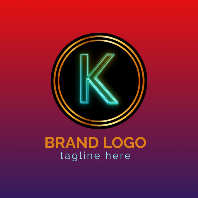 K BRAND LOGO Template | PosterMyWall