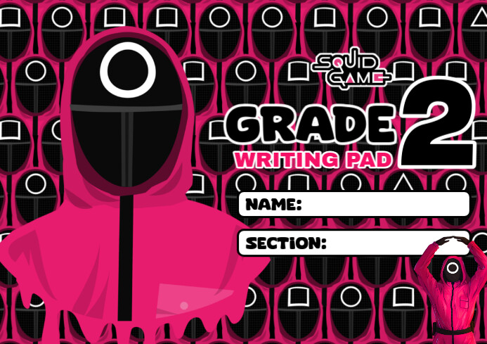 Copy of K-Drama Squid Game Inspired Writing Pad | PosterMyWall
