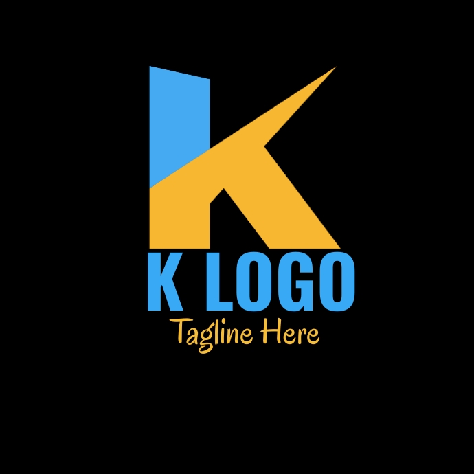 Copy of K letter Logo template | PosterMyWall