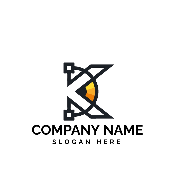K logo design| Company logo Template | PosterMyWall