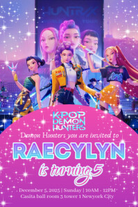 kpop demon hunters Template | PosterMyWall