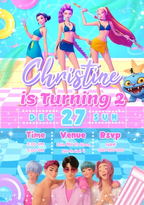 Copy of K-pop demon hunters | PosterMyWall