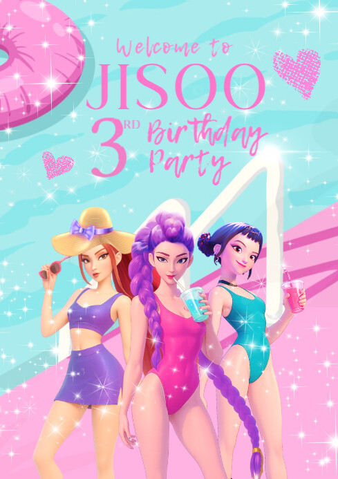 K-pop demon Hunters welcome board Template | PosterMyWall