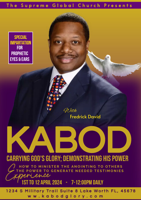 Copy of KABOD (CARRYING GOD’S GLORY; DEMONSTRATING | PosterMyWall