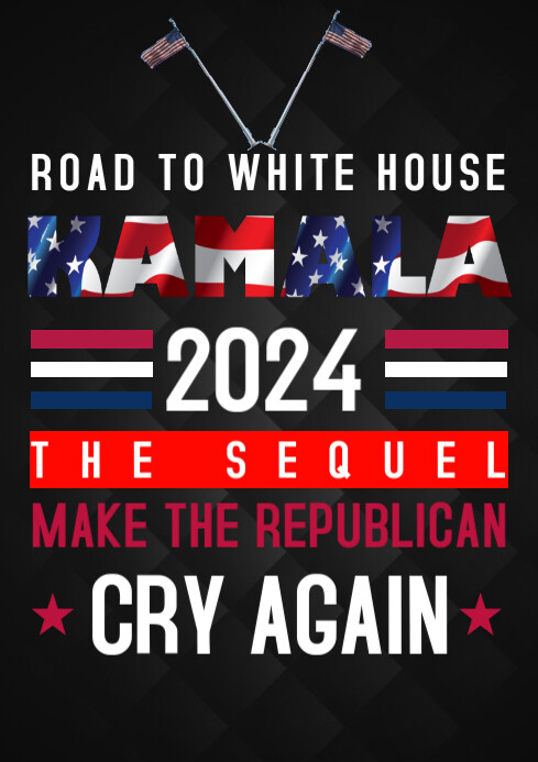 Kamala harris campaign poster เทมเพลต | PosterMyWall