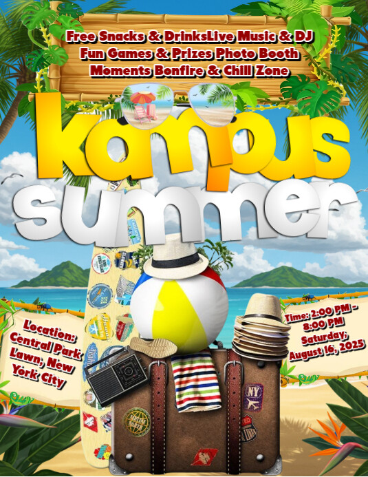 Kampus Summer Template | PosterMyWall