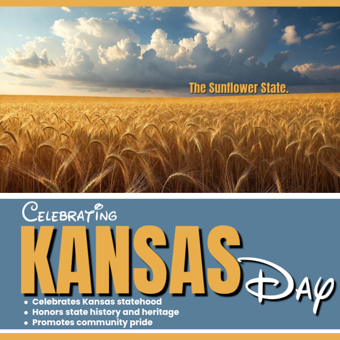 Plantilla de Kansas Day | PosterMyWall