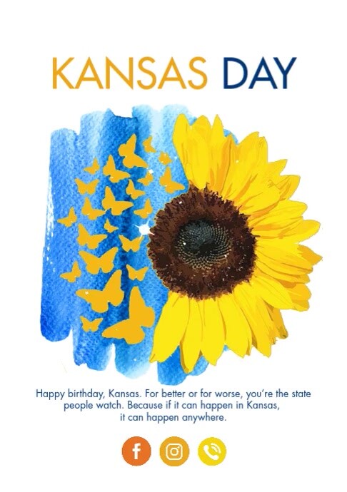 Copy of Kansas Day | PosterMyWall