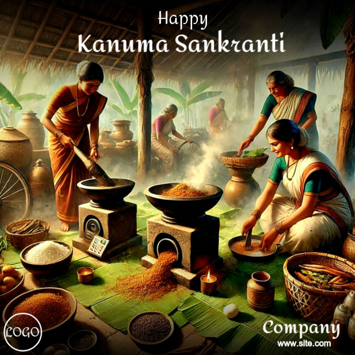 Kanuma Sankranti kaanum Pongal free template editable | PosterMyWall