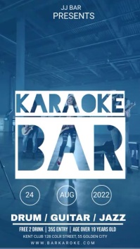 Karaoke Bar Party Digital Display Template | PosterMyWall