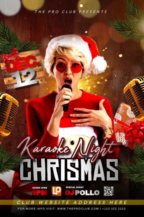 Karaoke Christmas Jingle Template | PosterMyWall