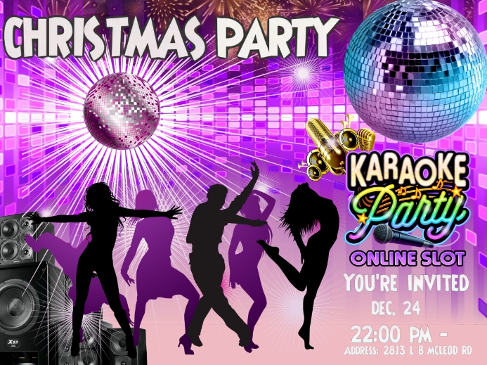 Copy of KARAOKE CHRISTMAS PARTY (13) | PosterMyWall