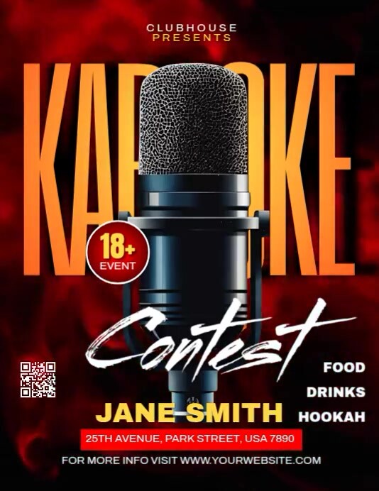 Karaoke Contest Template | PosterMyWall