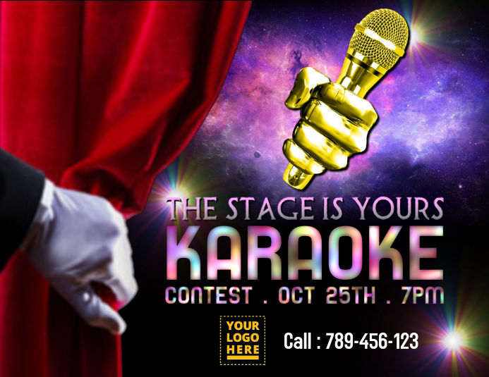 Karaoke Contest Template | PosterMyWall