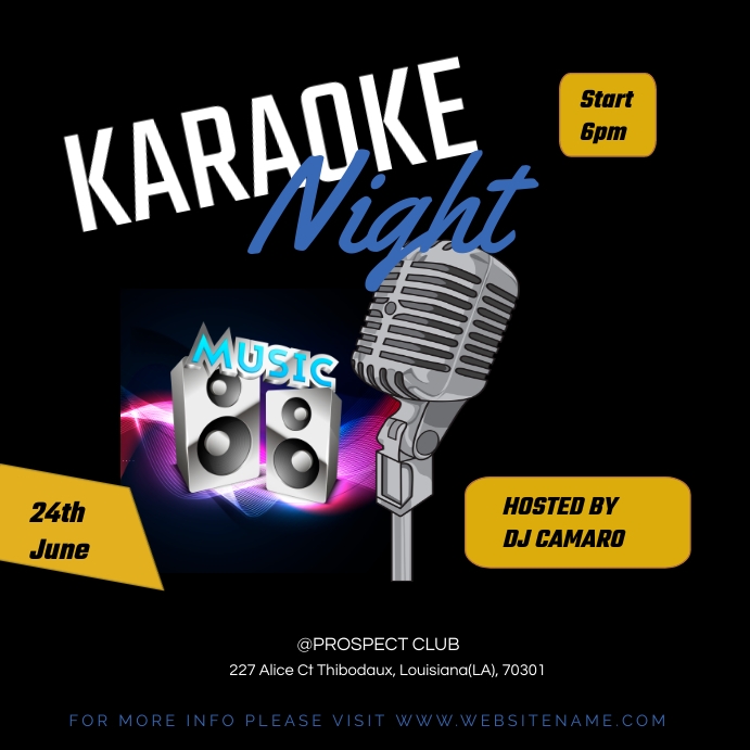 karaoke Template | PosterMyWall