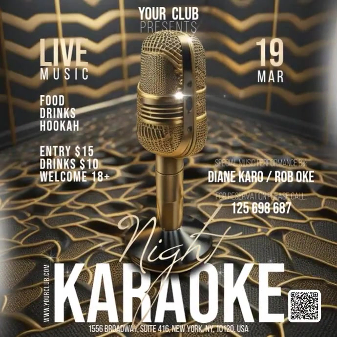 Karaoke Template | PosterMyWall
