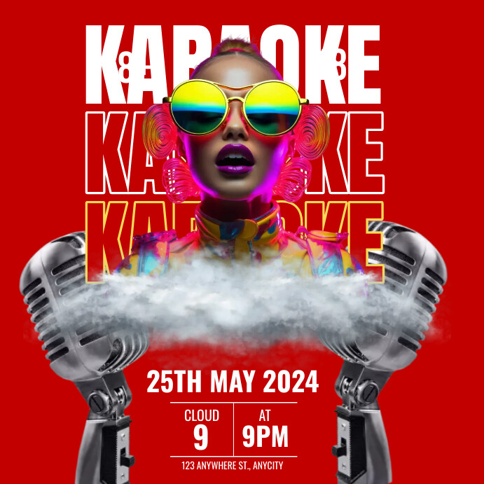 Karaoke Template | PosterMyWall