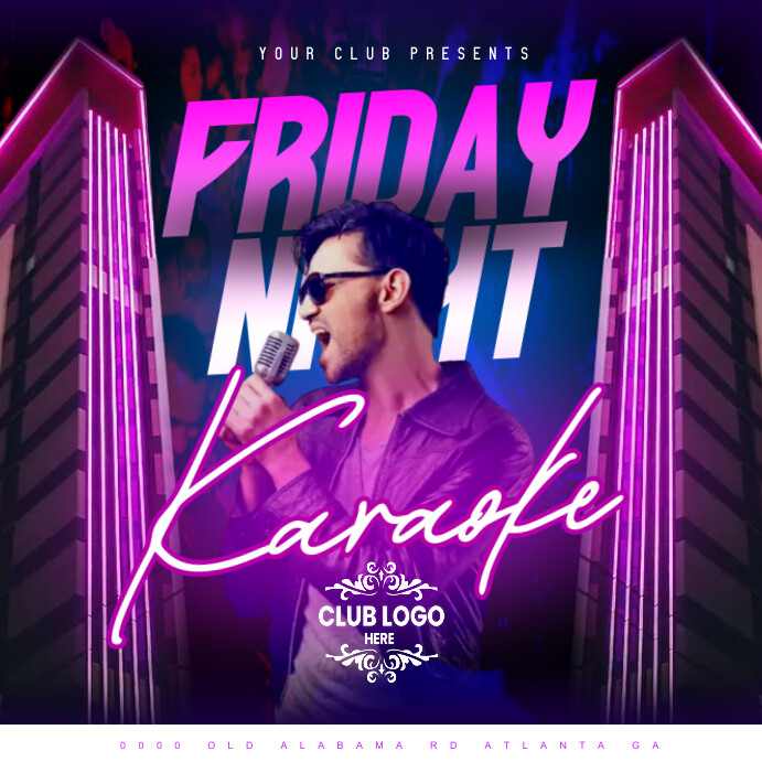 Karaoke Template | PosterMyWall