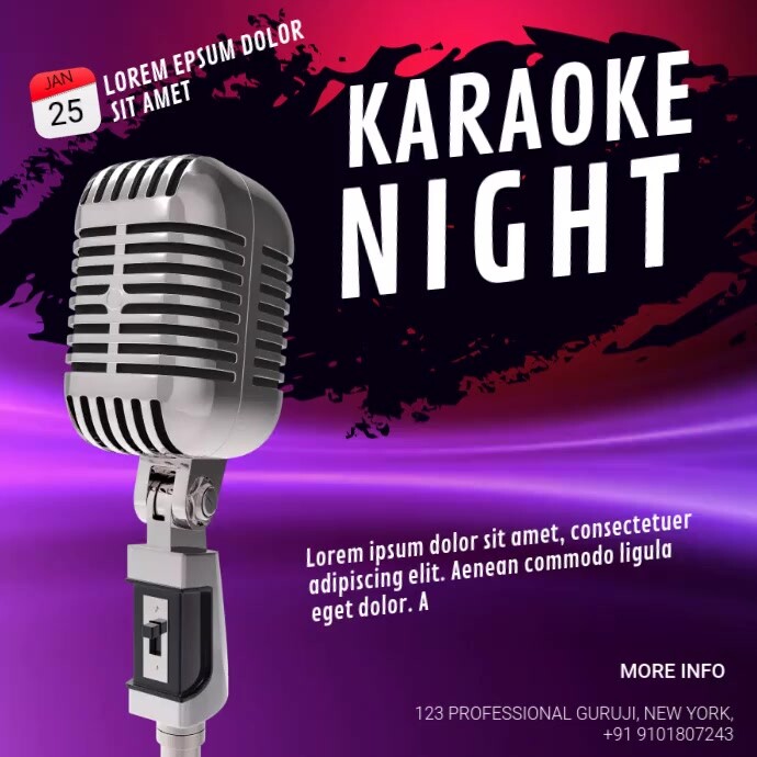 karaoke Template | PosterMyWall