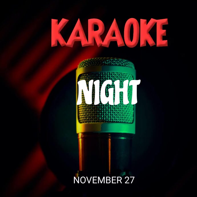 KARAOKE Template | PosterMyWall