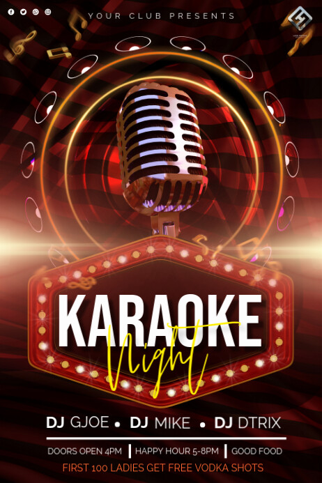 Karaoke Template | PosterMyWall