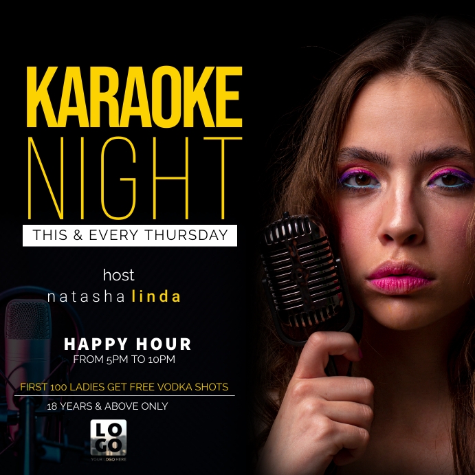 Karaoke Template | PosterMyWall