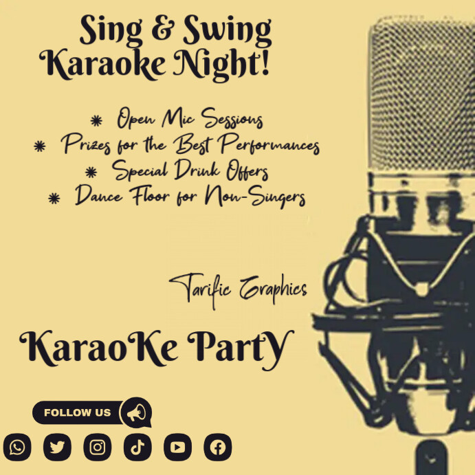 karaoke Template | PosterMyWall