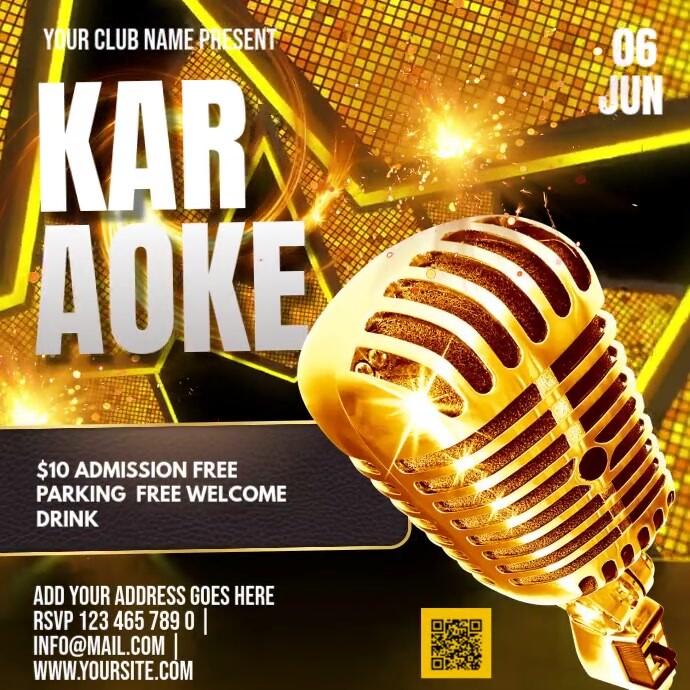 Karaoke Template | PosterMyWall